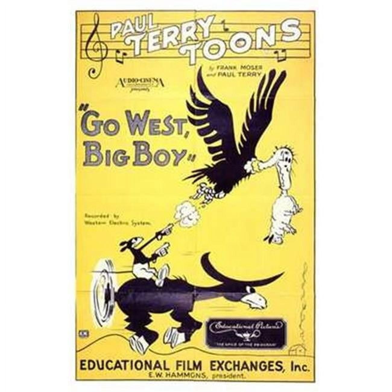 Go West Big Boy Movie Poster - 11 x 17 in. - Walmart.com
