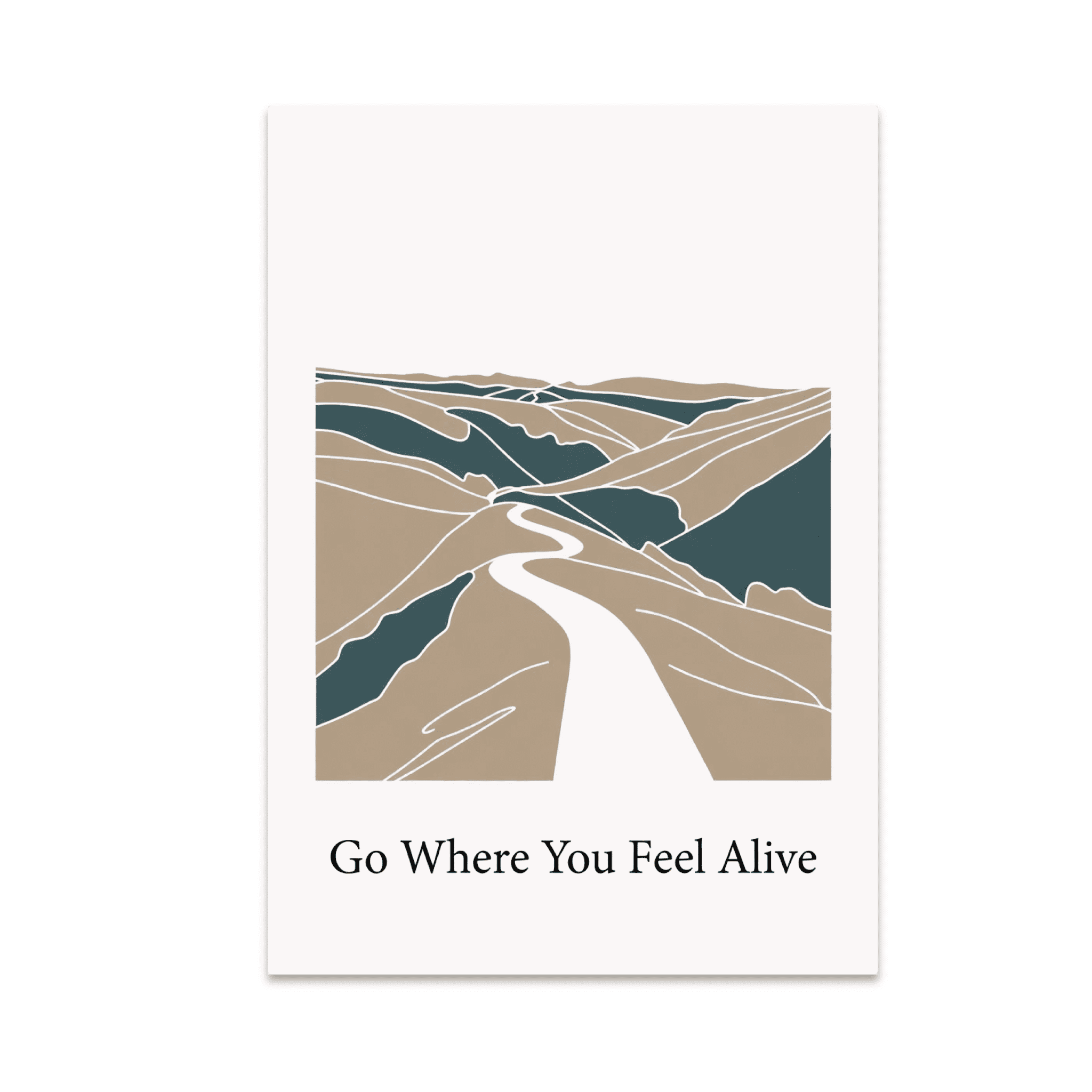 Go Where You Feel Alive - Travel Enthusiast - 13x19 Poster Print ...
