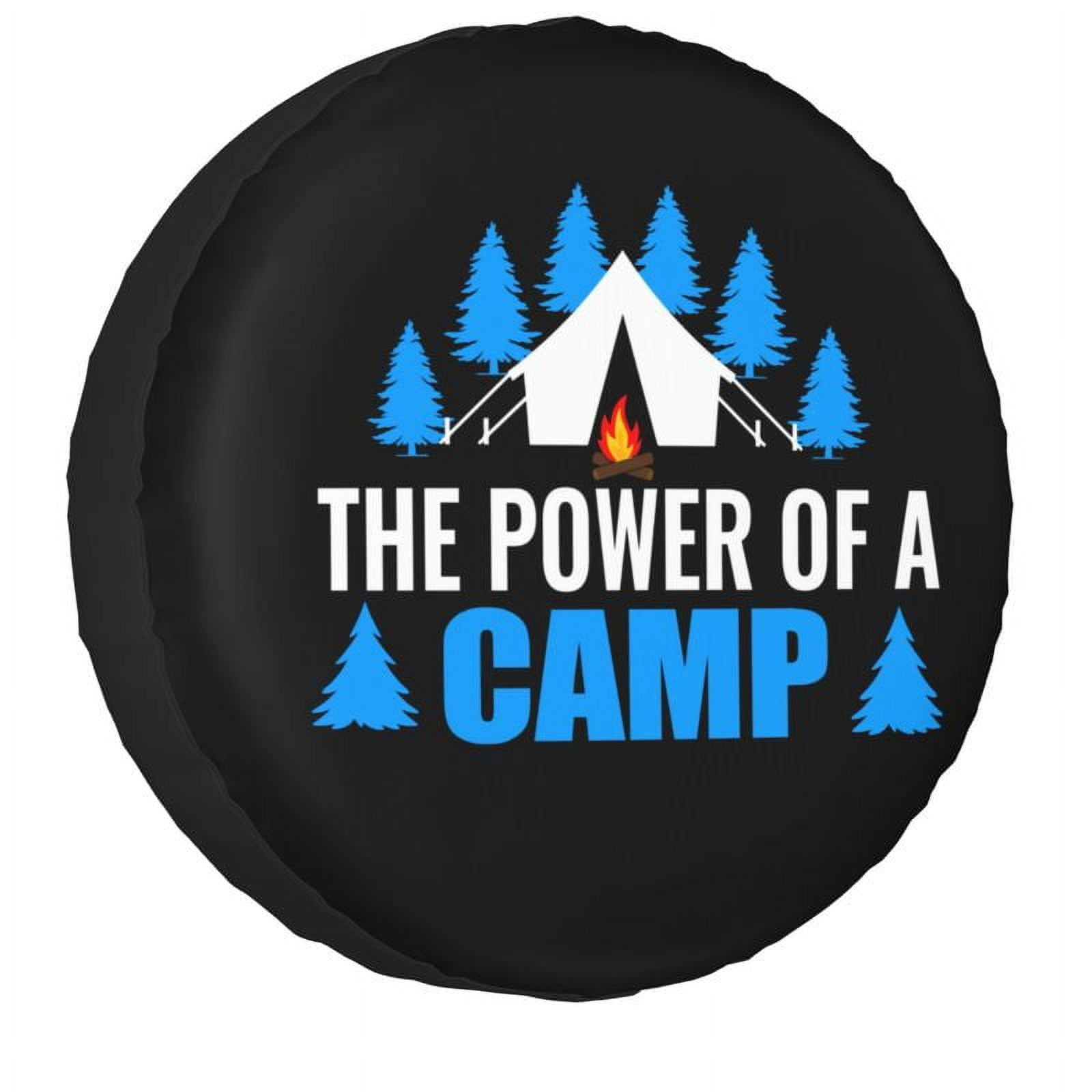 Go Wild Adventure Camping Spare Tire Cover for SUV RV Trailer Car Wheel ...