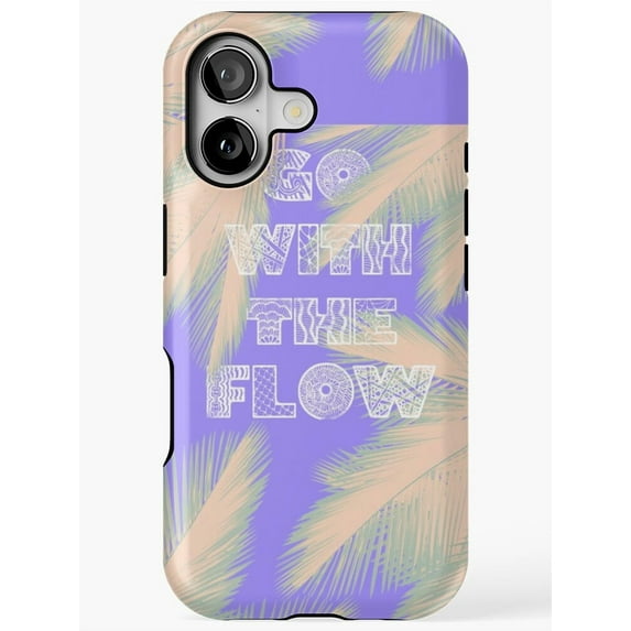 Go With The Flow Minimalist Motivational Art Phone Case for iPhone 11 ...