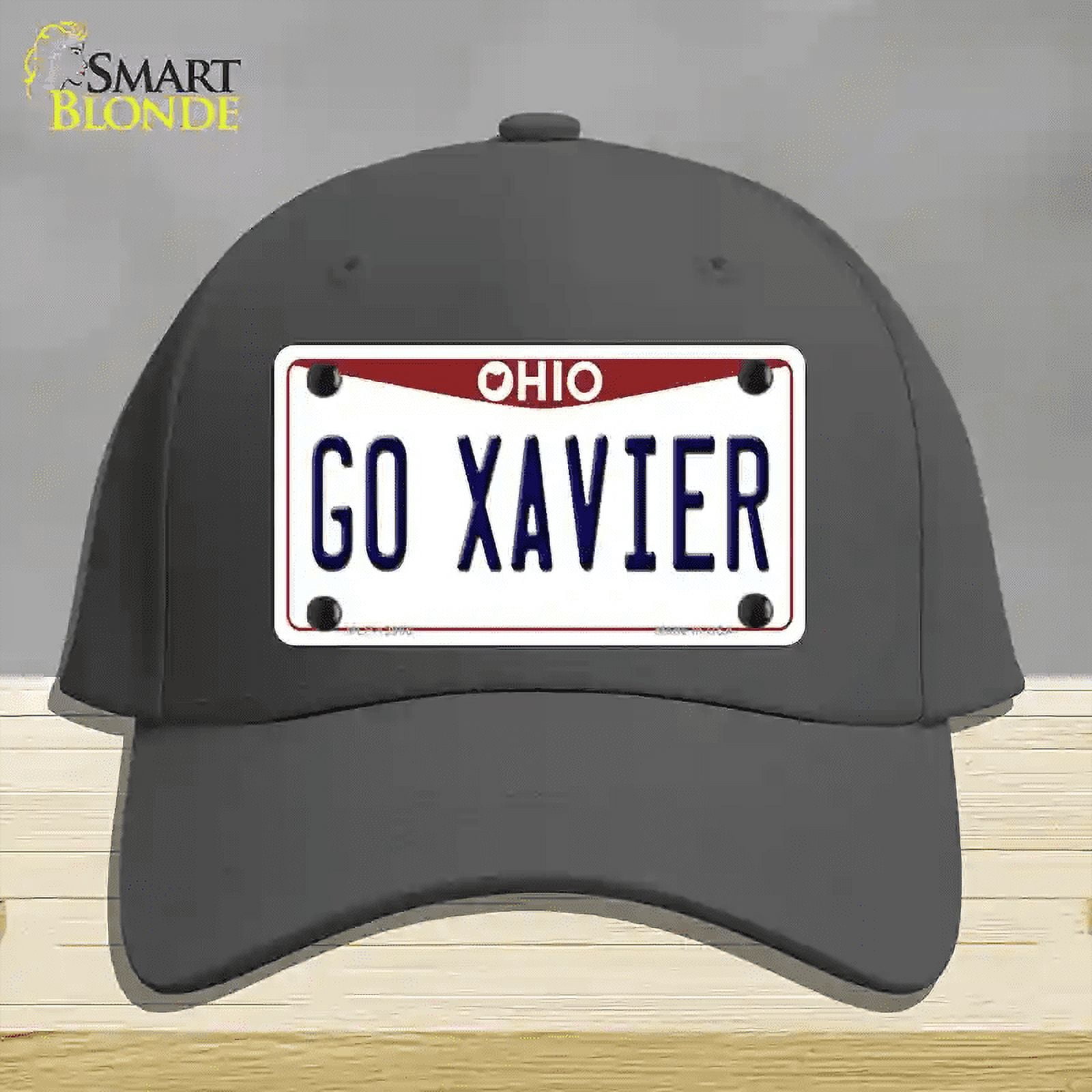 Go Xavier Novelty License Plate Hat Cotton Charcoal - Walmart.com