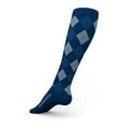 Go2 Compression Socks for Men and Women, Blue Argyle, Small - Walmart.com