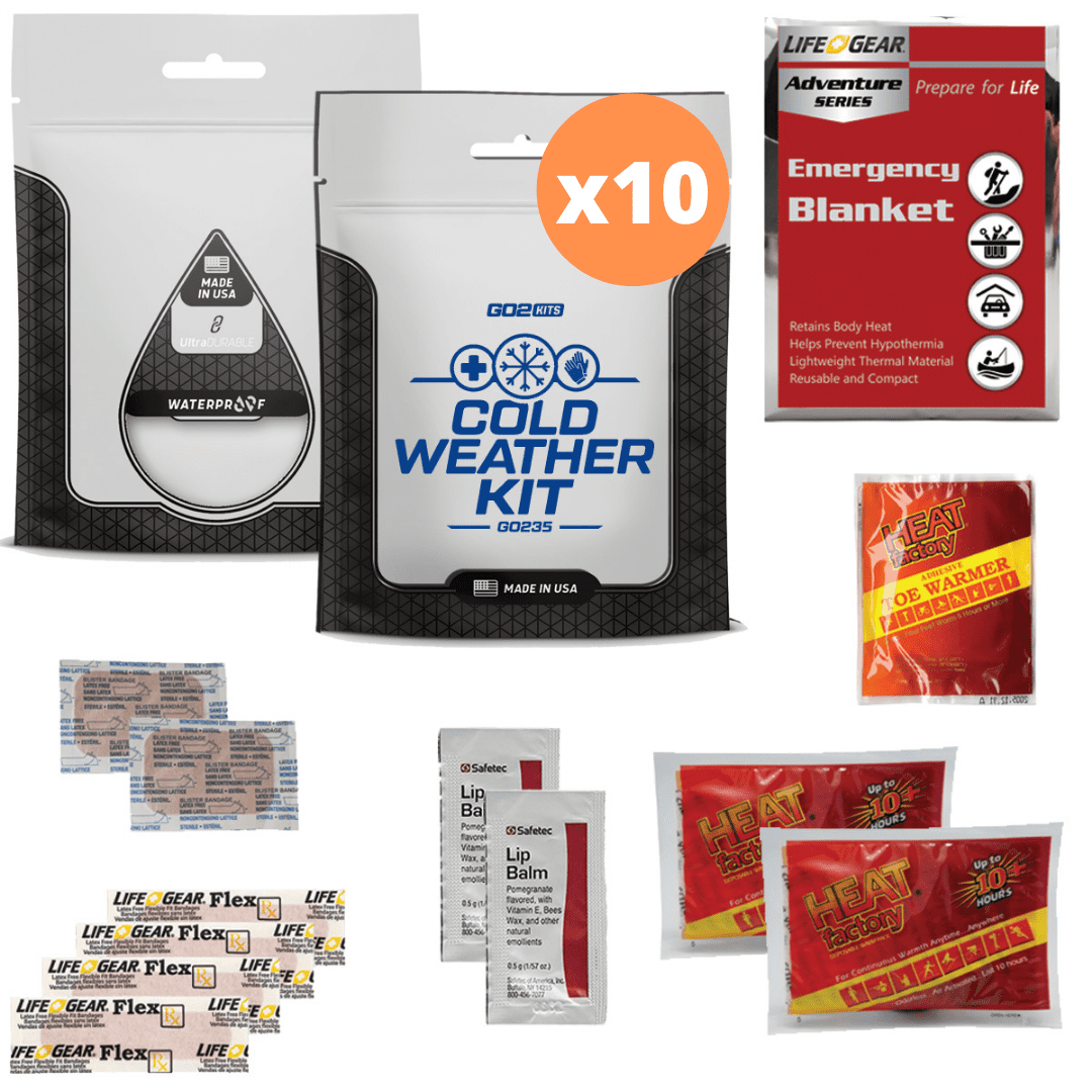 Go2Kits 10-Kits Cold Weather Winter Kit for Homeless Charity Winter ...