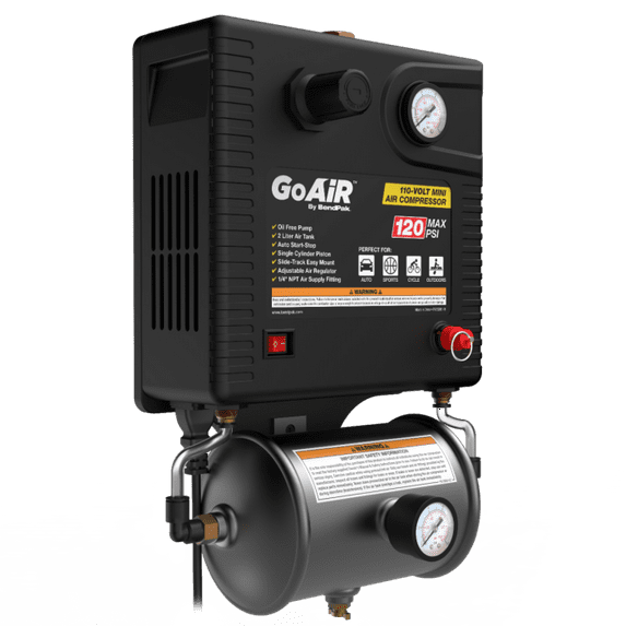 GoAir Mini Air Compressor - 110 Volt - 120 Max PSI - Walmart.com