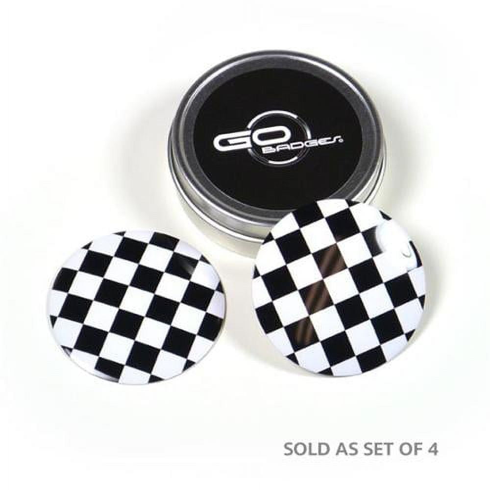 GoBadges WA01 Mini Cooper Wheel Cap Covers - Checker - Walmart.com