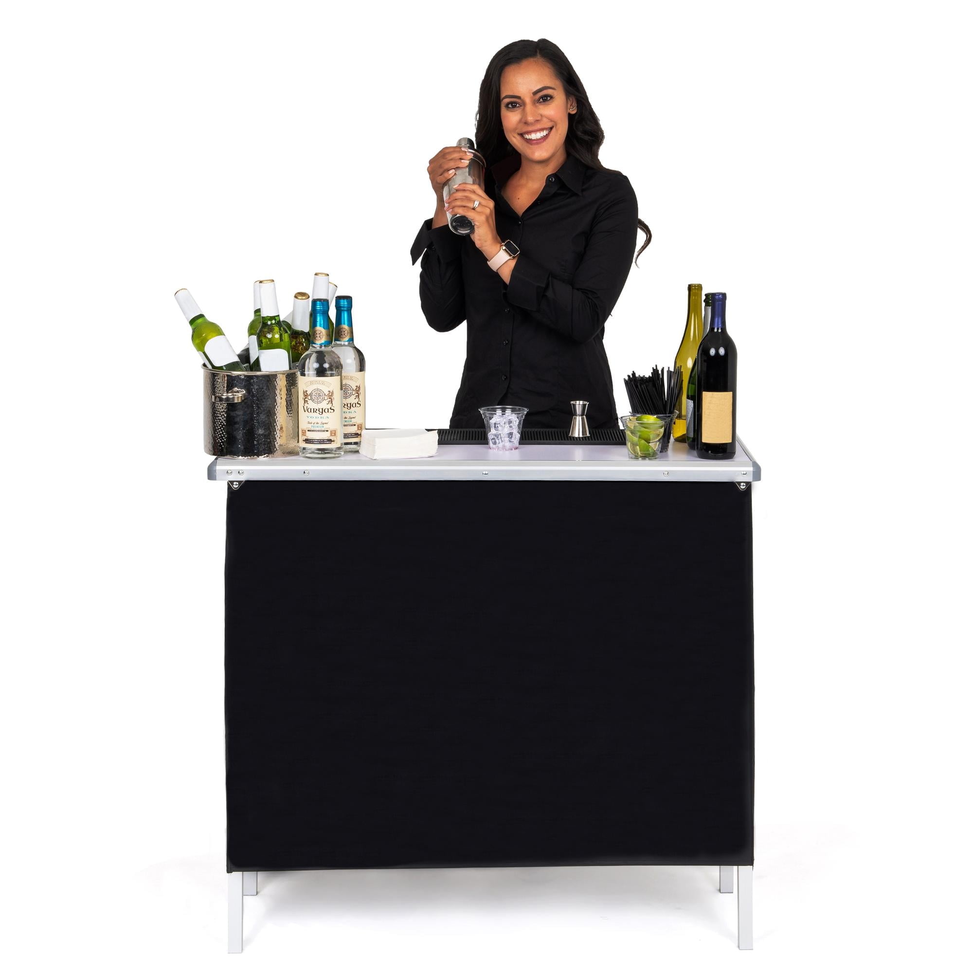 GoPong GoBar Portable Bar, Lightweight Foldable Table for Events ...