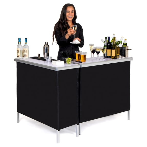 GoSports GoBar Portable Double Bar Table Set with Carrying Case ...