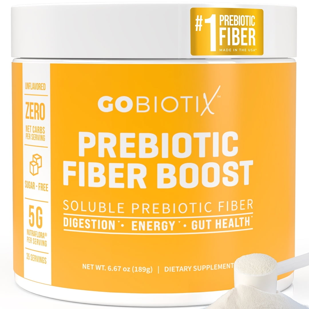 GoBiotix Fiber Boost Powder Prebiotic Supplement for Adults, Fiber 35 servings - Walmart.com