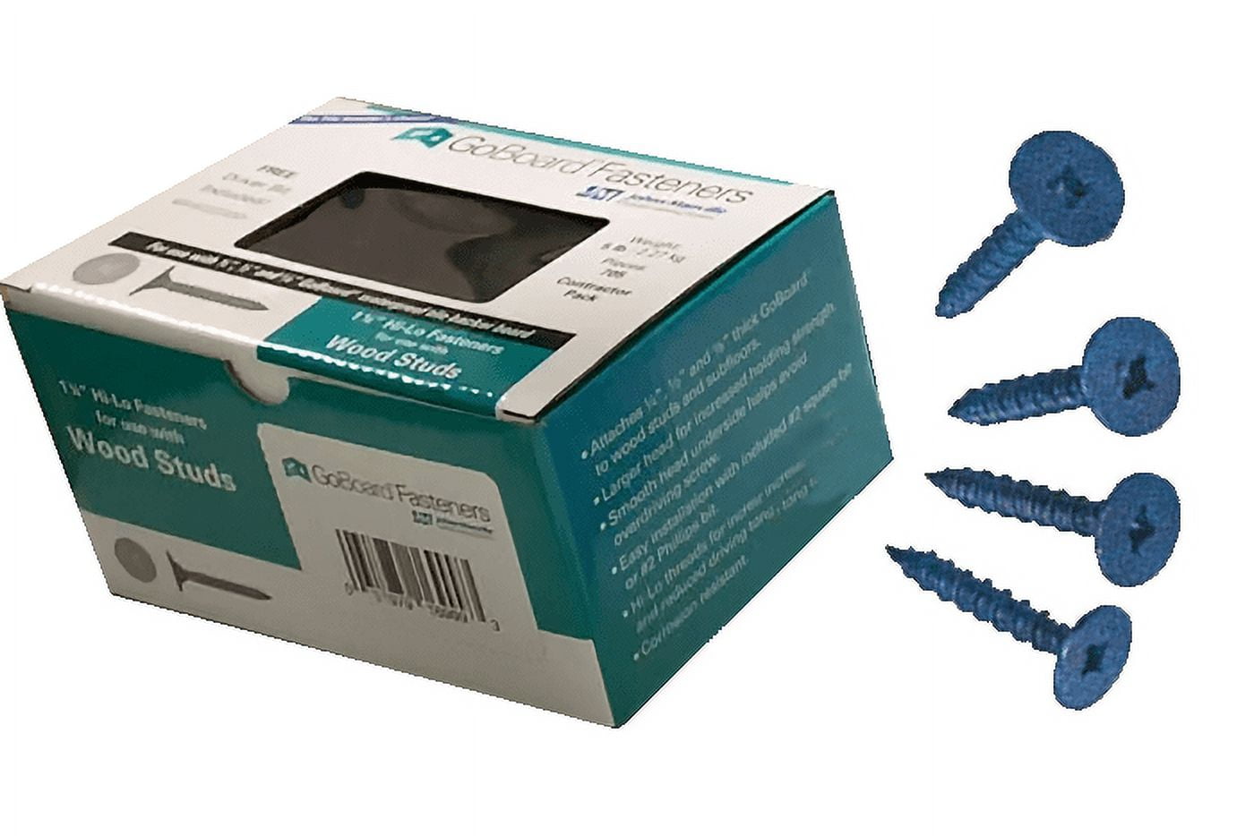 GoBoard 1-1/4” Fasteners for Wood Studs, 700PC Box - Walmart.com