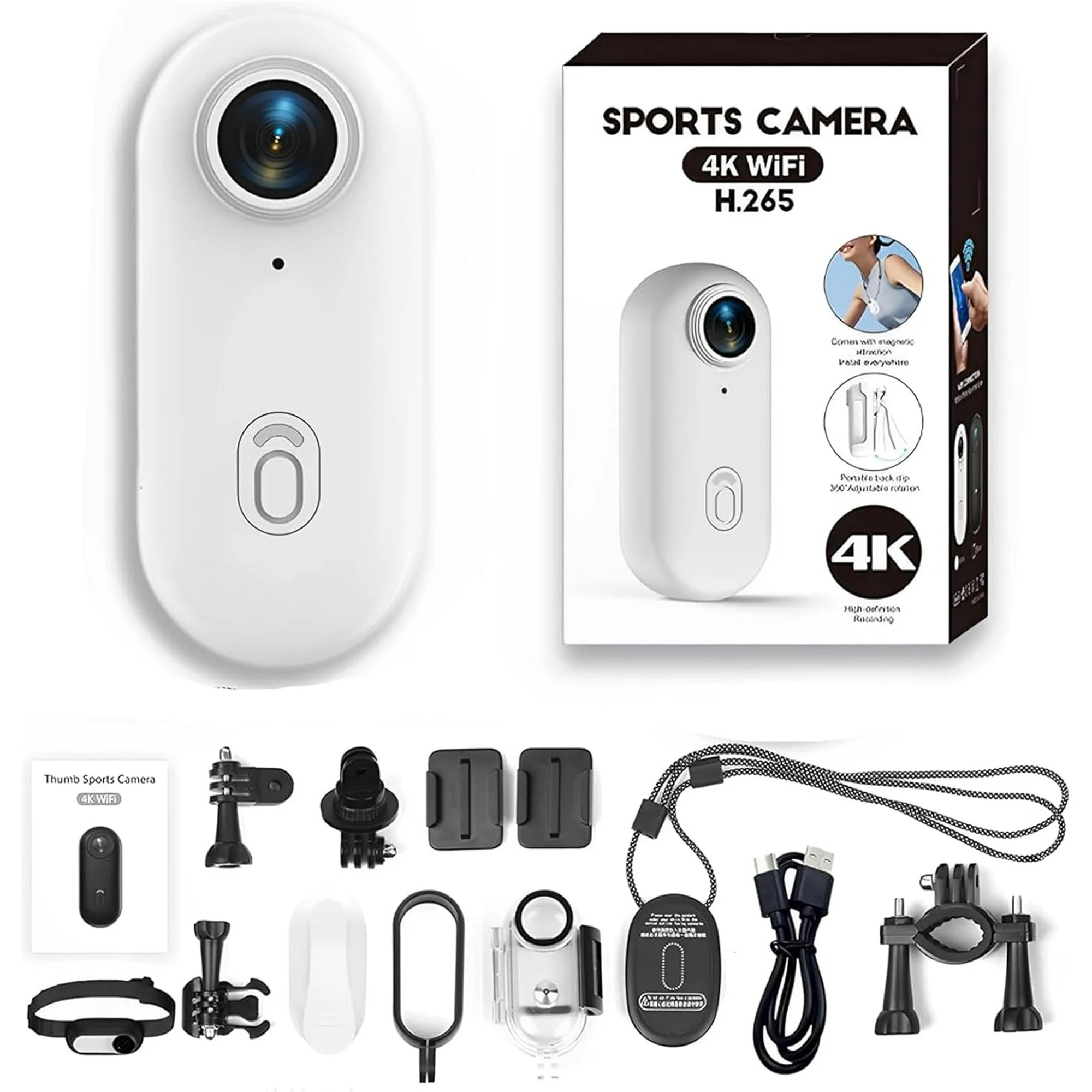 GoCatch - The Go Catch Camera, 4K UHD Sports Action Camera, Thumb Size ...