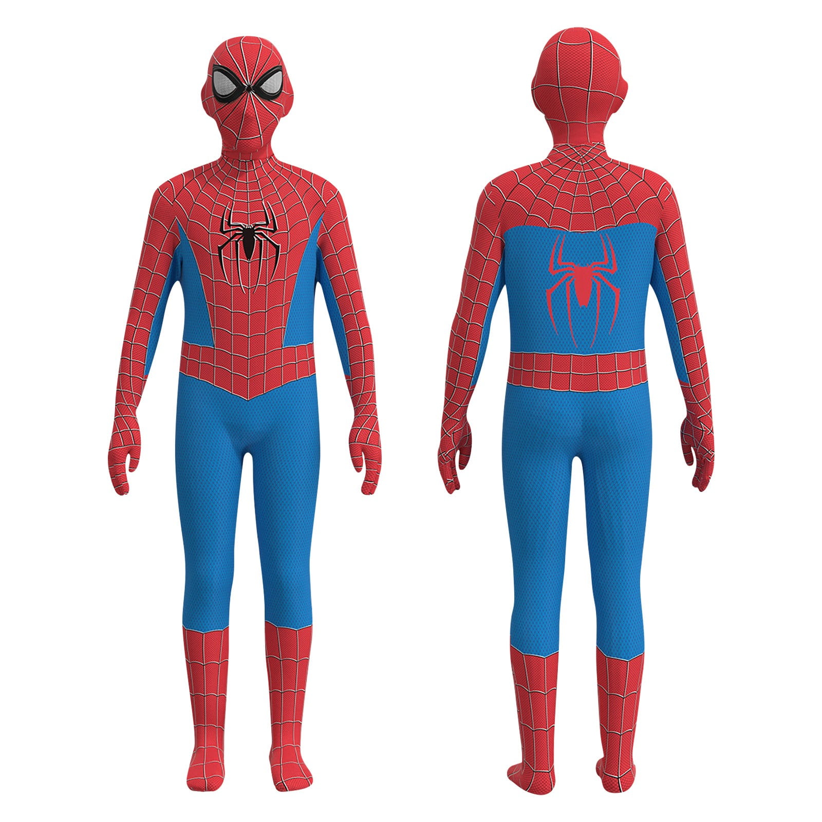 GoCos Spider Full Suit Set for Kids & Adults, Spider Spandex Jumpsuit ...