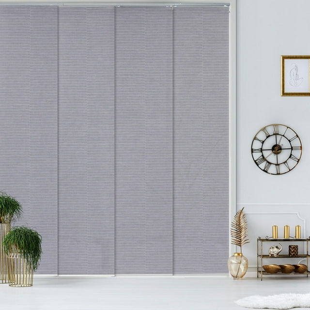 GoDear Design Adjustable Sliding Panel Track Blind 45.8"- 86" W x 96" H ...
