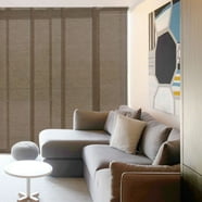 GoDear Design Adjustable Sliding Panel Track Blind 45.8"- 86" W x 96" H ...