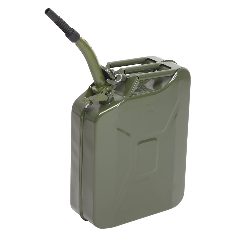 GoDecor 20L 0.6mm Cold Rolled Steel Jerry Can, US Standard, Lid with ...