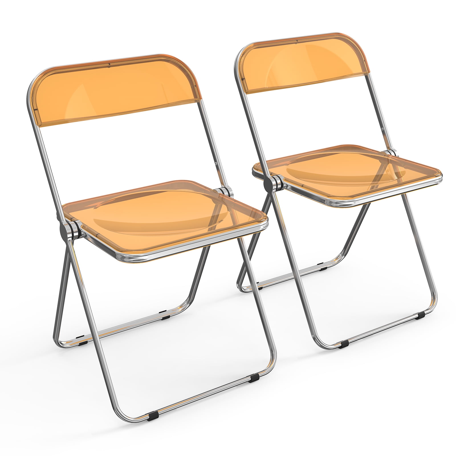GoDecor Acrylic Dining Chairs - Modern Design Stylish Folding Chairs ...
