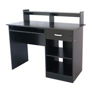 Ktaxon Computer Desk with 4 Drawers and Cabinet, Gaming Table with 2 ...