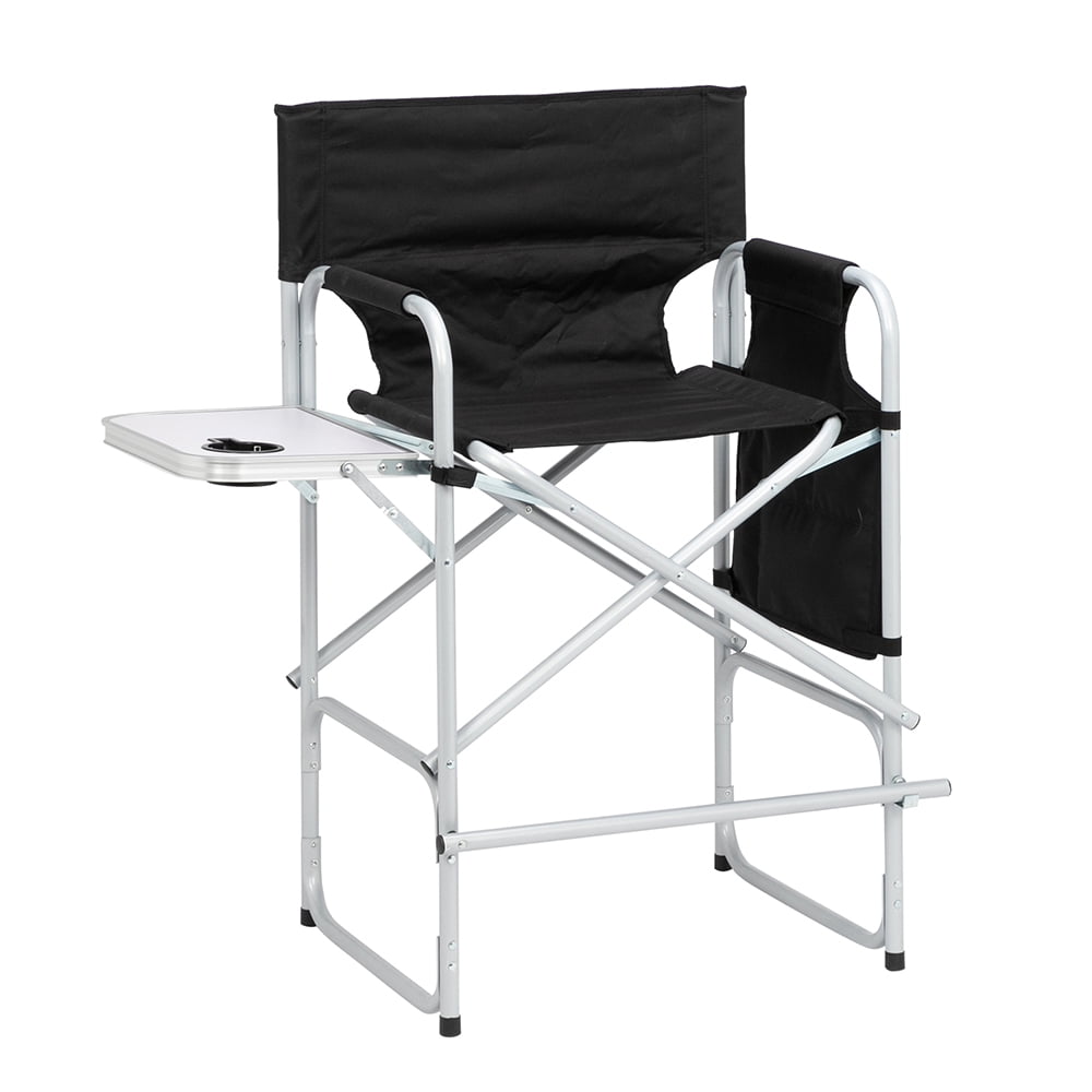 GoDecor Portable Director Chair with Side Table, Foldable Outdoor ...