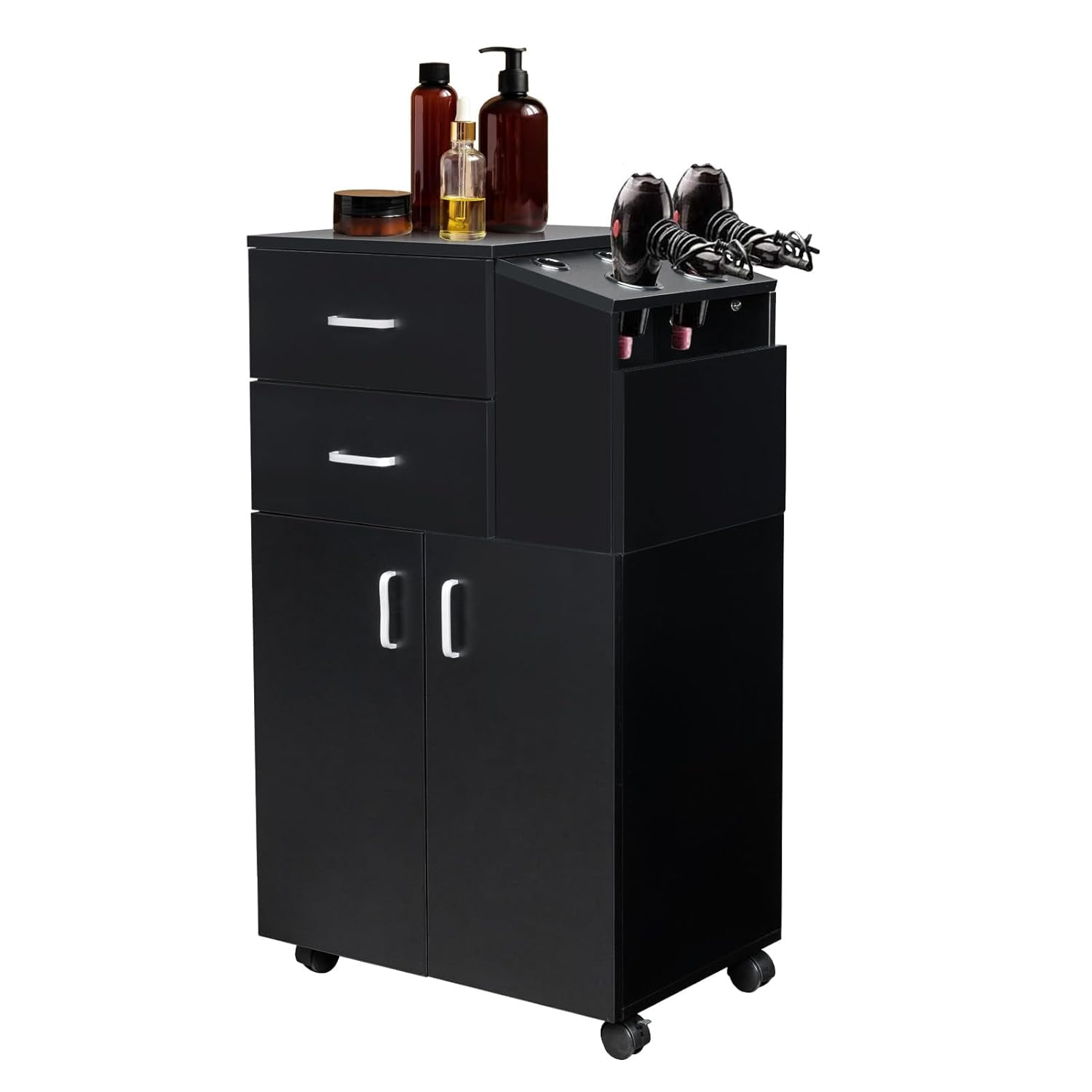 GoDecor Salon Trolley Cart with Wheels, Salon Station Rolling Cart with ...