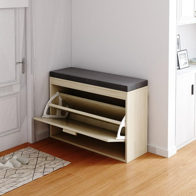 GoDecor Shoe Bench Rack, Stylish Shoe Storage Bench, Multi-Functional ...