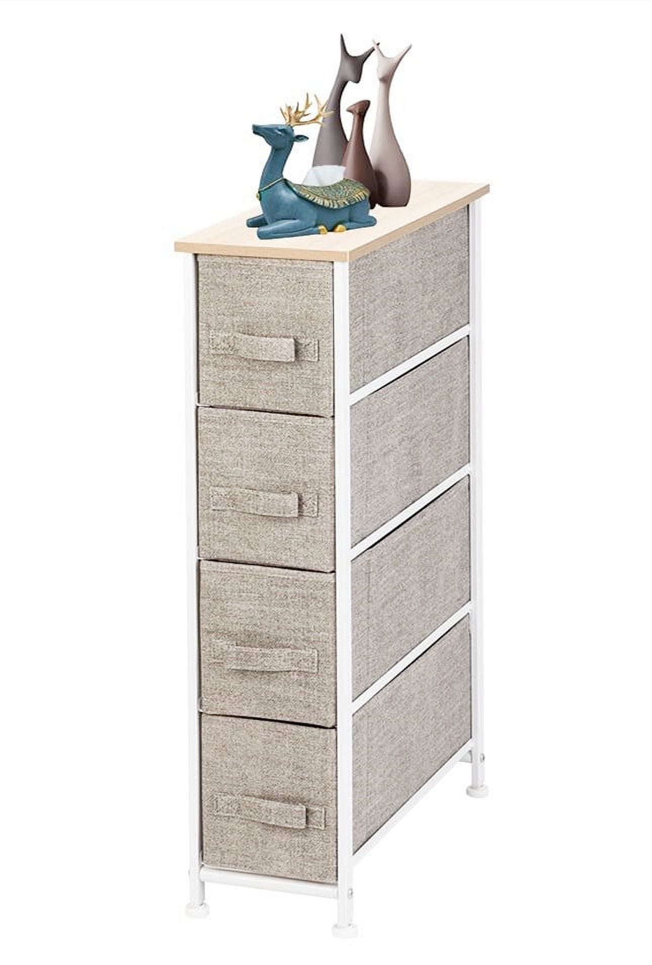 GoDecor Vertical Storage Unit With 4 Fabric Drawers Dresser Storage ...