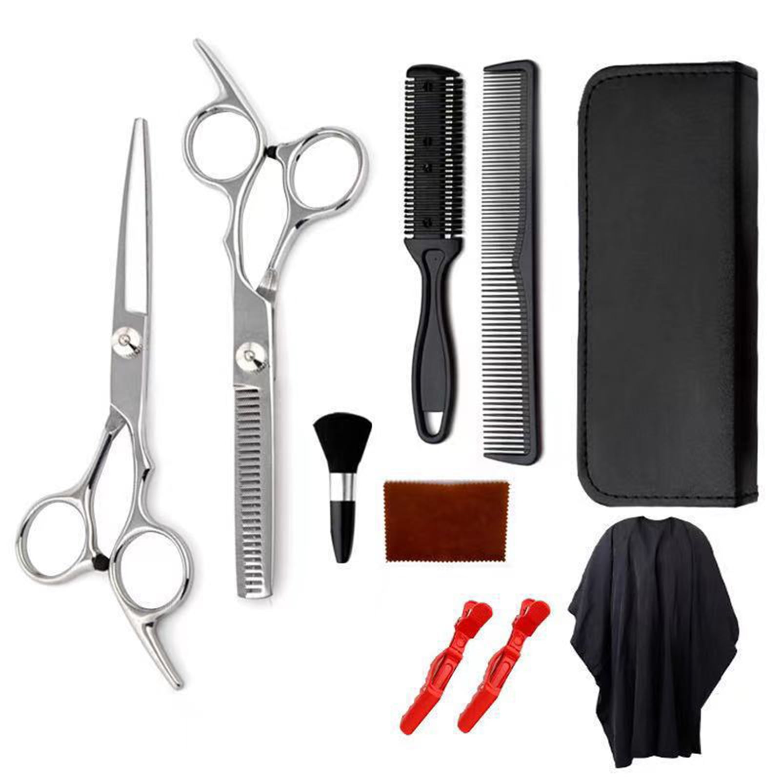 Hevirgo 10Pcs/Set Hair Scissor Wear-Resistant Professional Anti ...