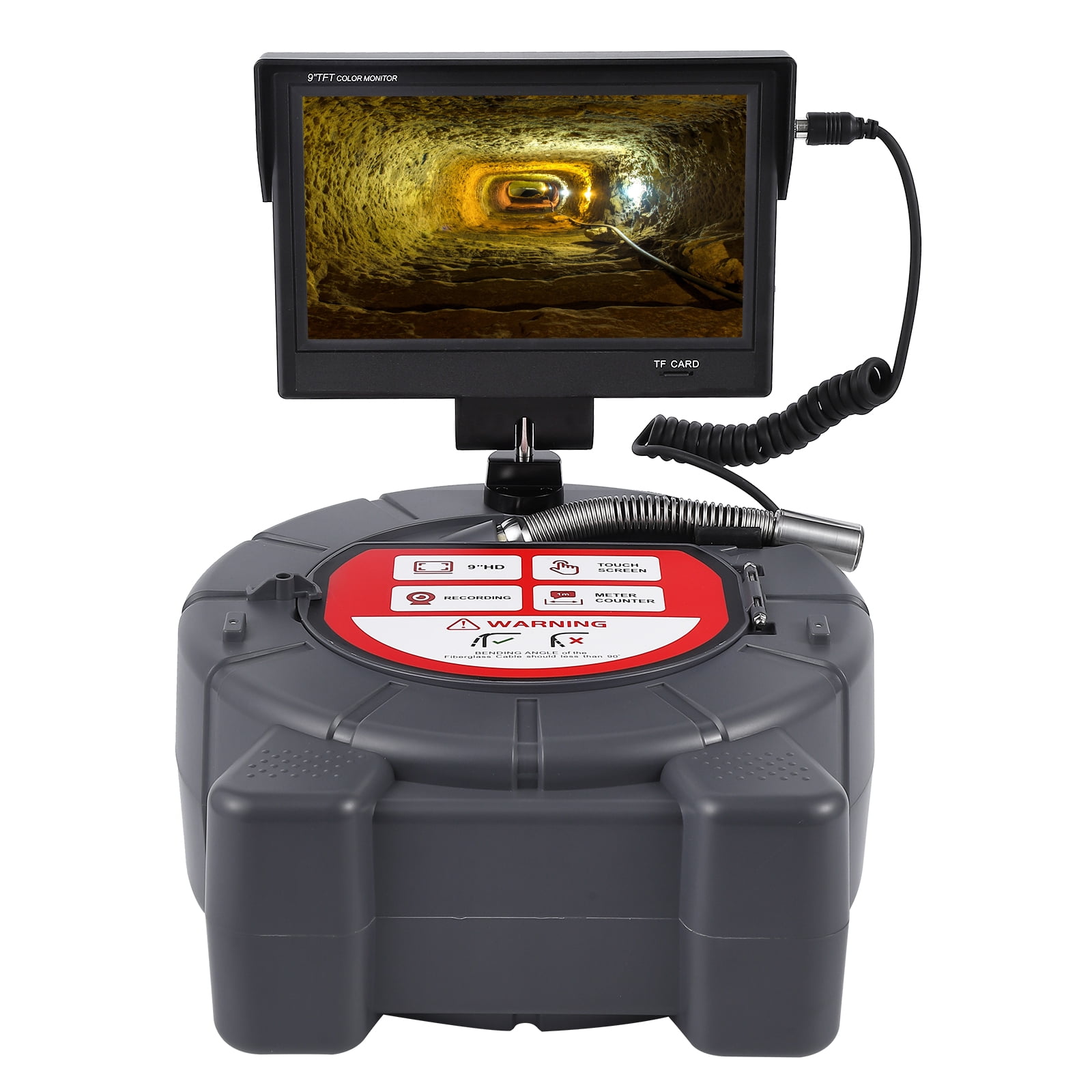 GoFashion Sewer Camera with 165ft Cable,Locator and 9 Inch Touch HD ...