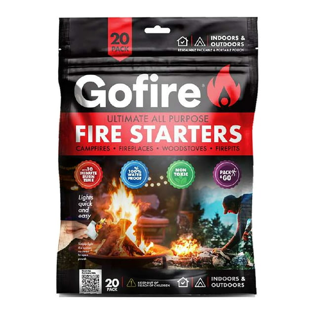 GoFire: 20 Pack Ultimate All Purpose Fire Starters - Walmart.com