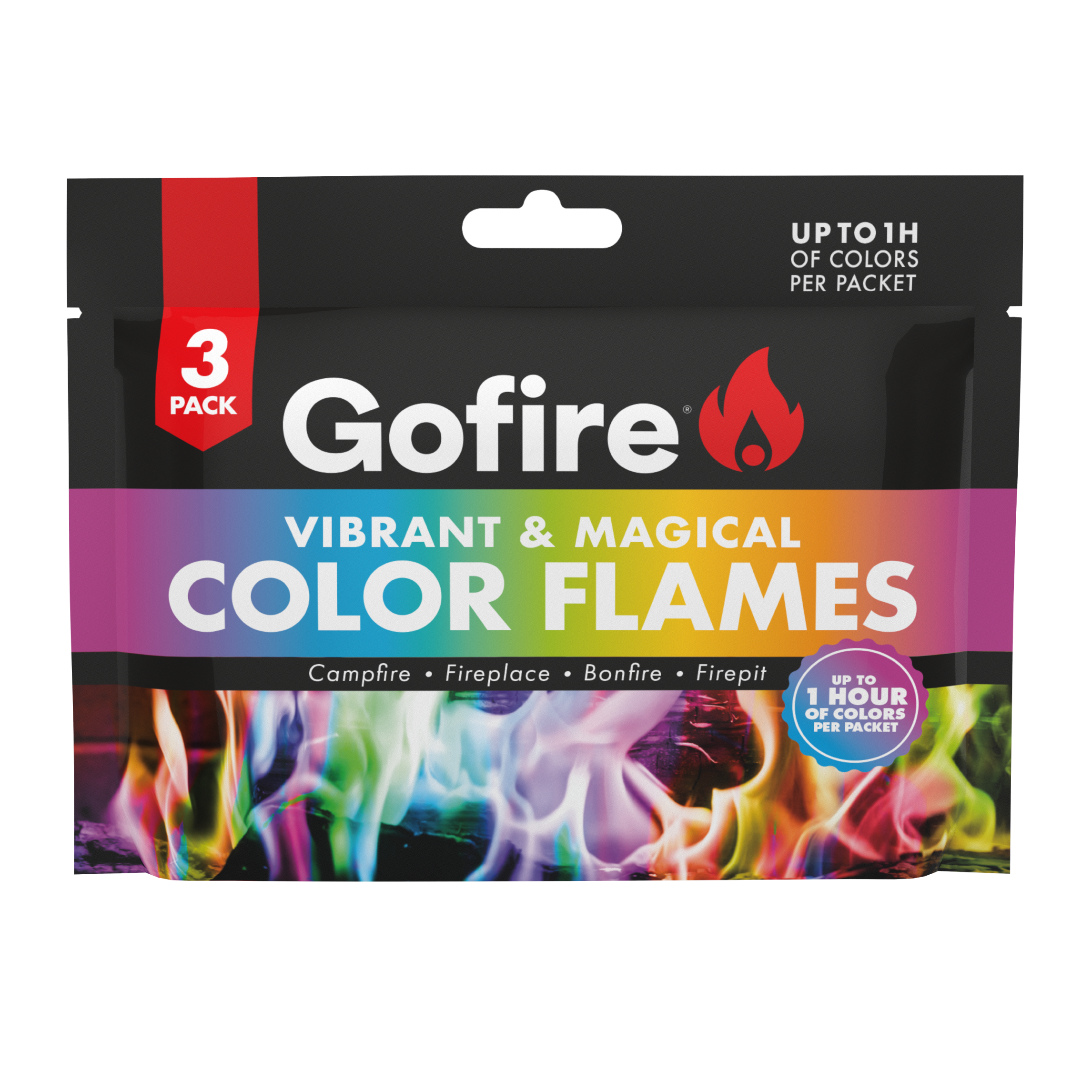 GoFire Northern Lights Color Flames 3 Pack, for Campfires and ...