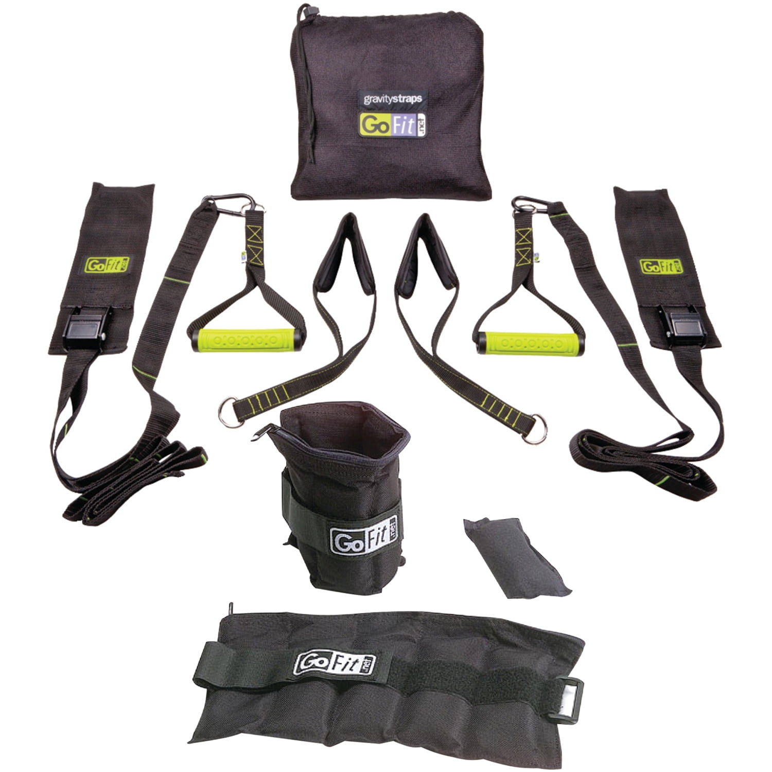 Free Shipping! GoFit Adjustable Gravity Straps Set & Ankle Weights (1 ...