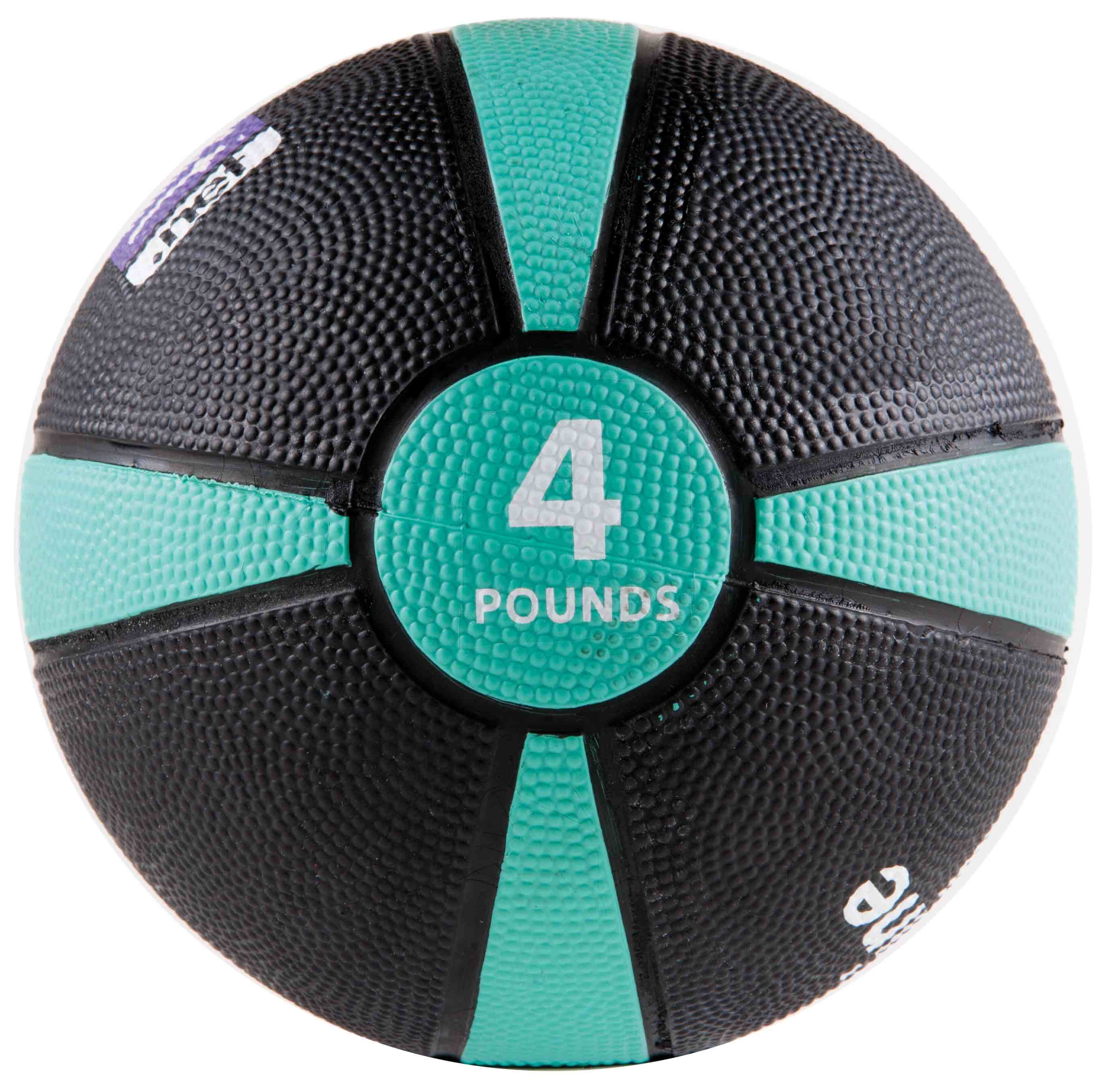 GoFit 4-Pound Rubber Medicine Ball for Core Strength Training - Walmart.com