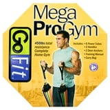 GoFit Mega ProGym Complete Home Gym System with 6 Resistance Tubes, 450 ...