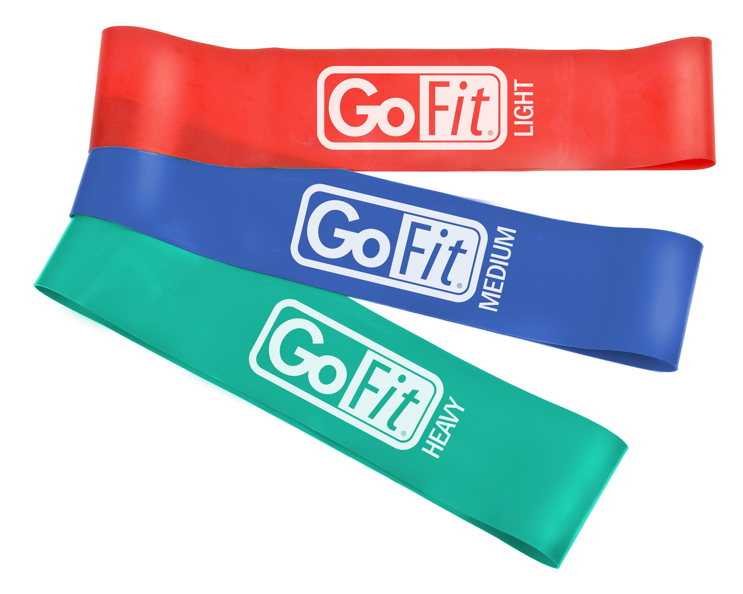 GoFit Power Loops - 3 Lower Body Bands with Training Manual - Walmart.com