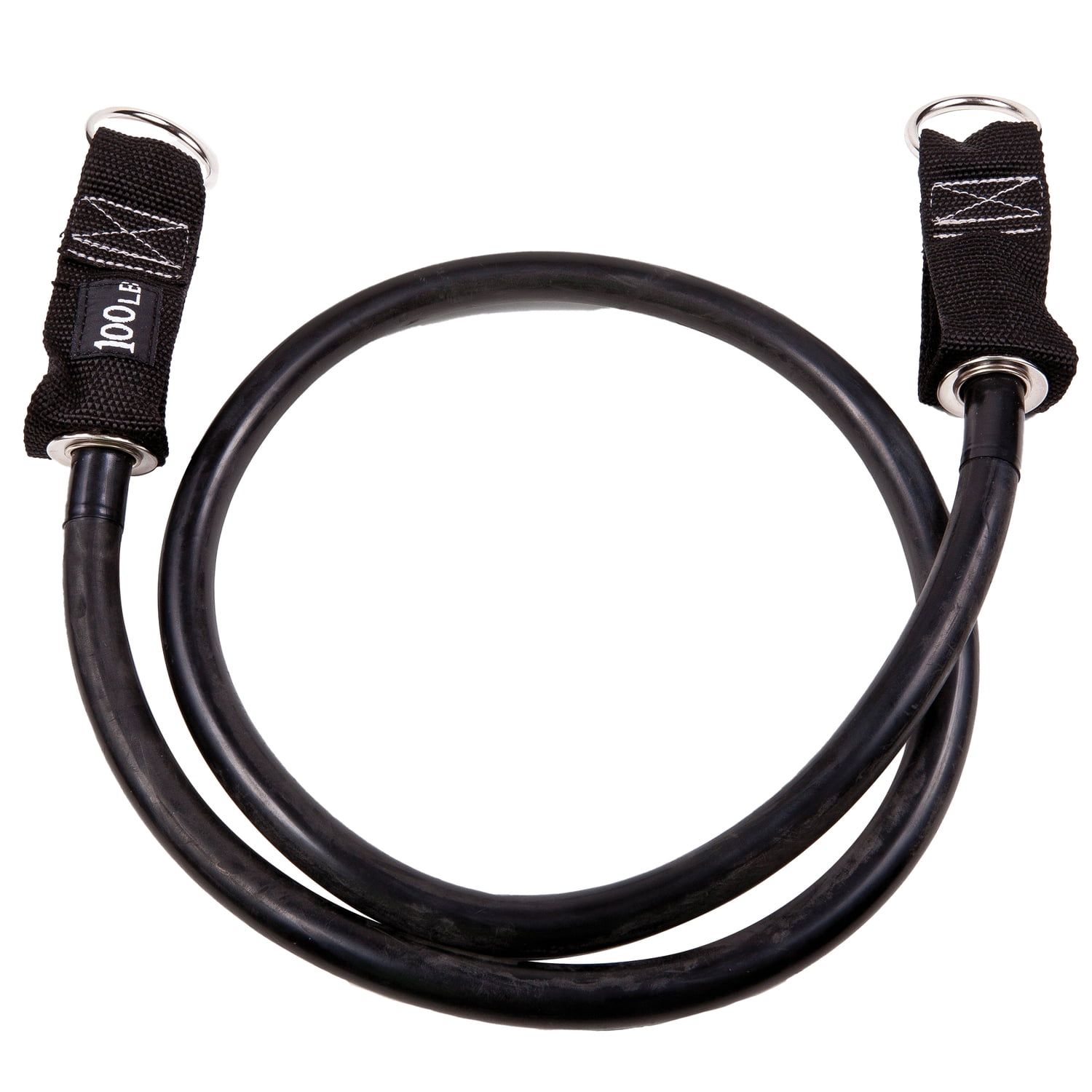 GoFit Power Tube Resistance Band, 100 lb Black Latex Rubber, 54 Inch ...