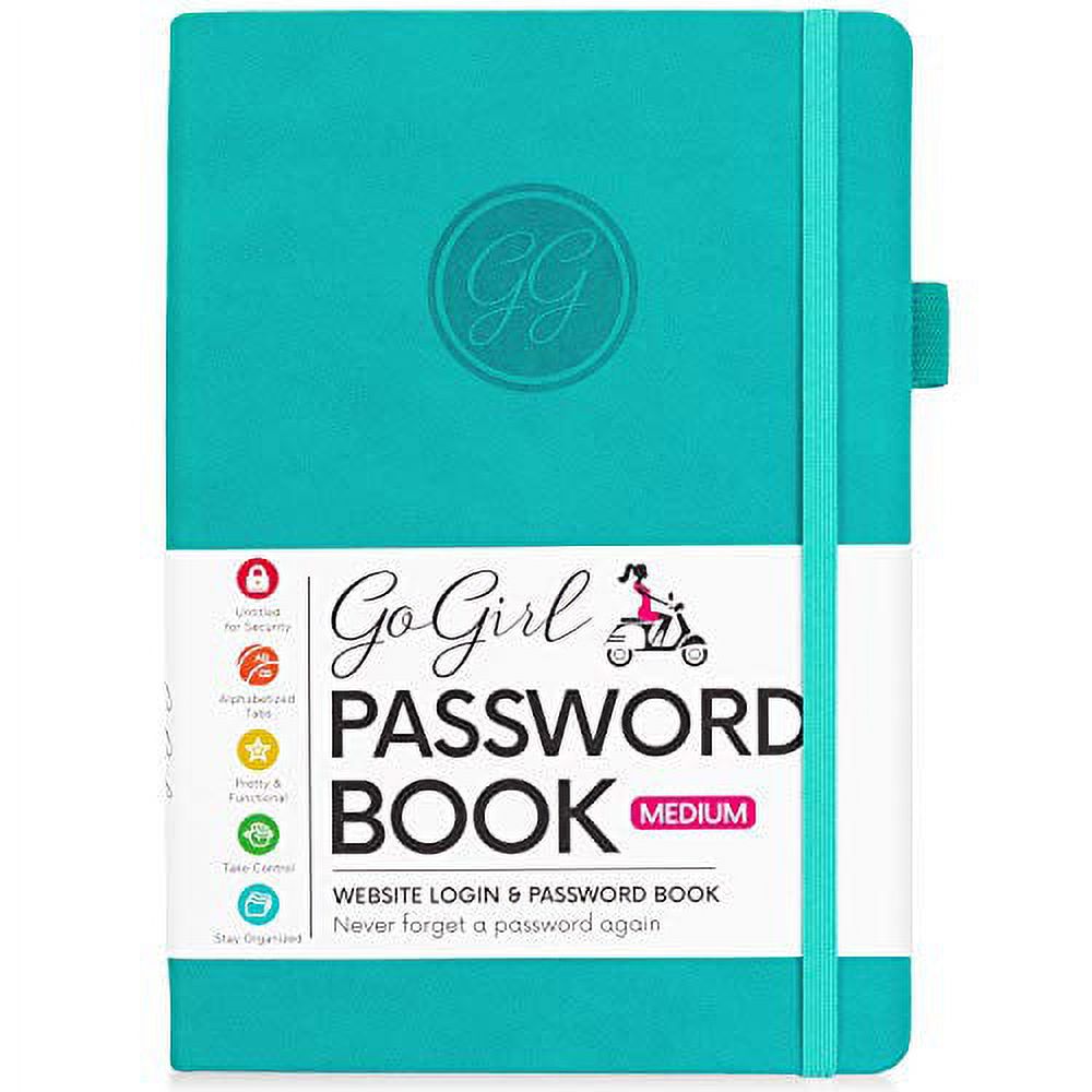 GoGirl Password Book with Alphabetical tabs â€“ Internet Address ...