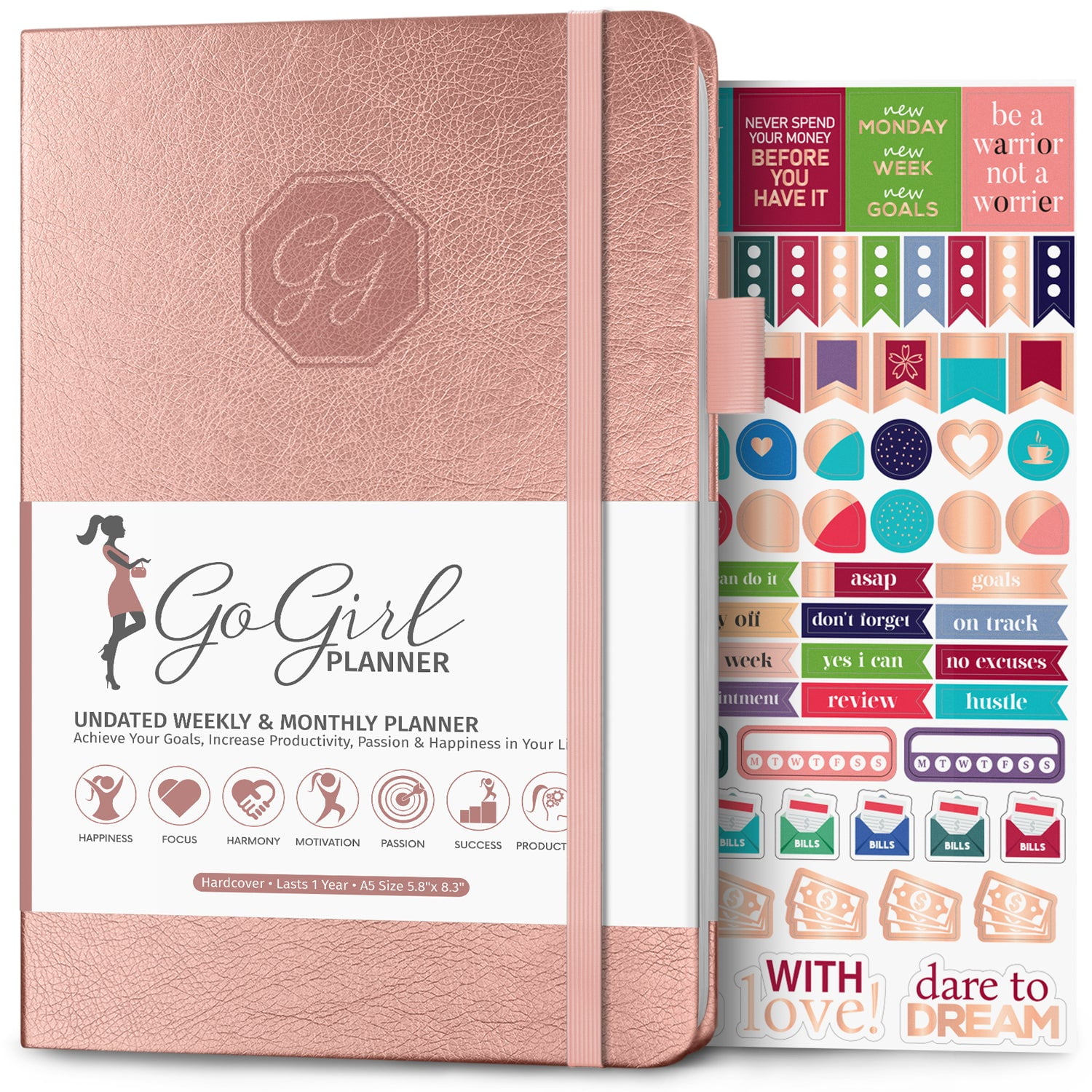 GoGirl Weekly Planner - A5 - Walmart.com