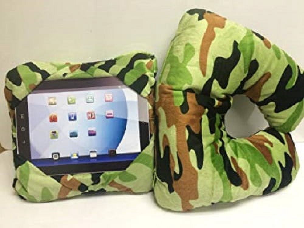 GoGo Pillow - Travel Pillow - Neck Pillow - Tablet Holder - Green Camo ...
