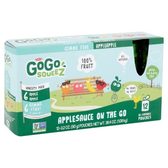 GoGo Squeez Applesauce Variety (Pack of 5) - Walmart.com