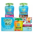 GoGo SqueeZ BIG Unsweetened Applesauce Snack Pouches for Kids, Variety Pack, 4.2 Ounce (Pack of ...