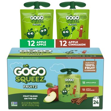 GoGo SqueeZ Applesauce Pouches 3.2 Ounce (32 Count) - Walmart.com