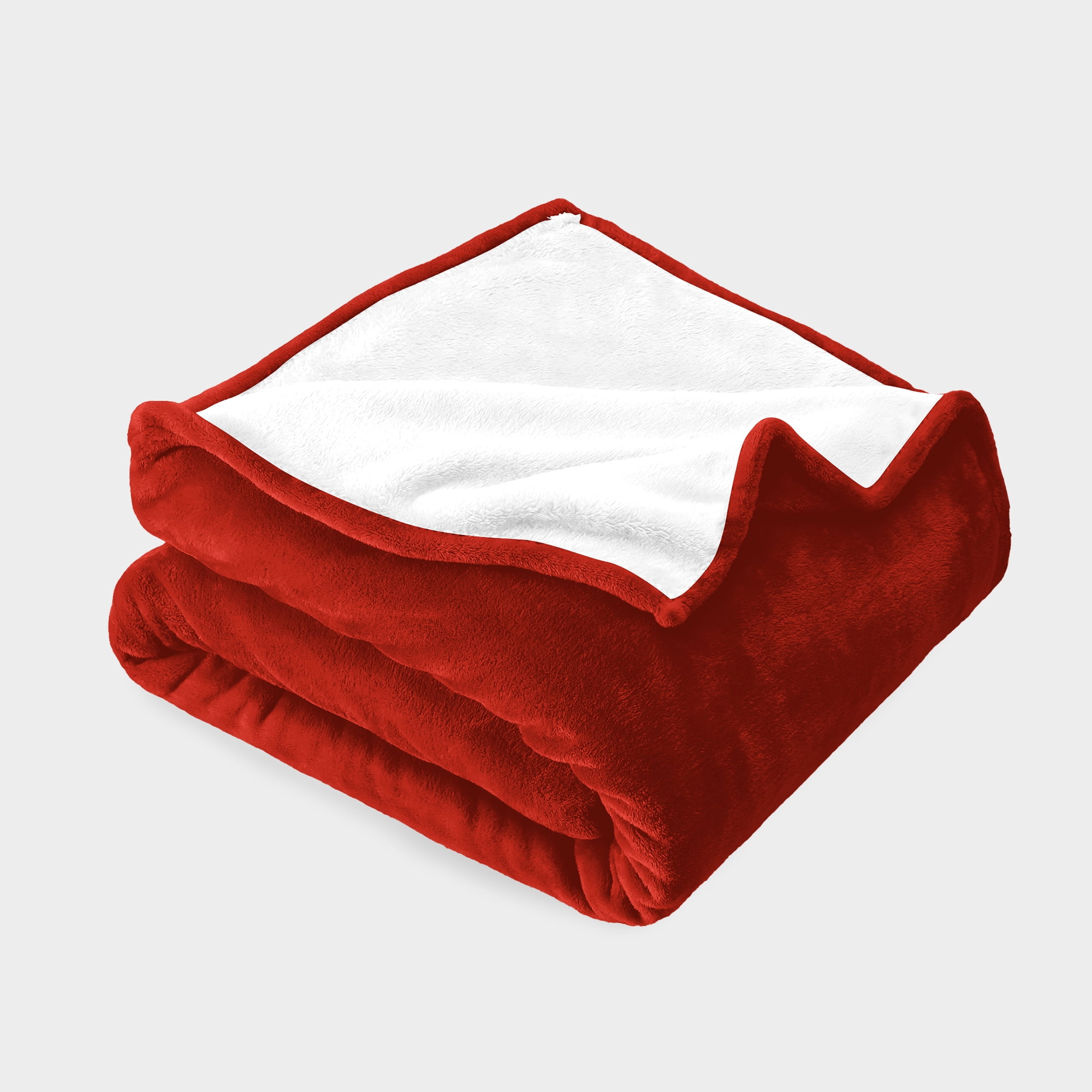 GoGracy Bed Blankets Soft Pure Classic red 50x60 in - Walmart.com