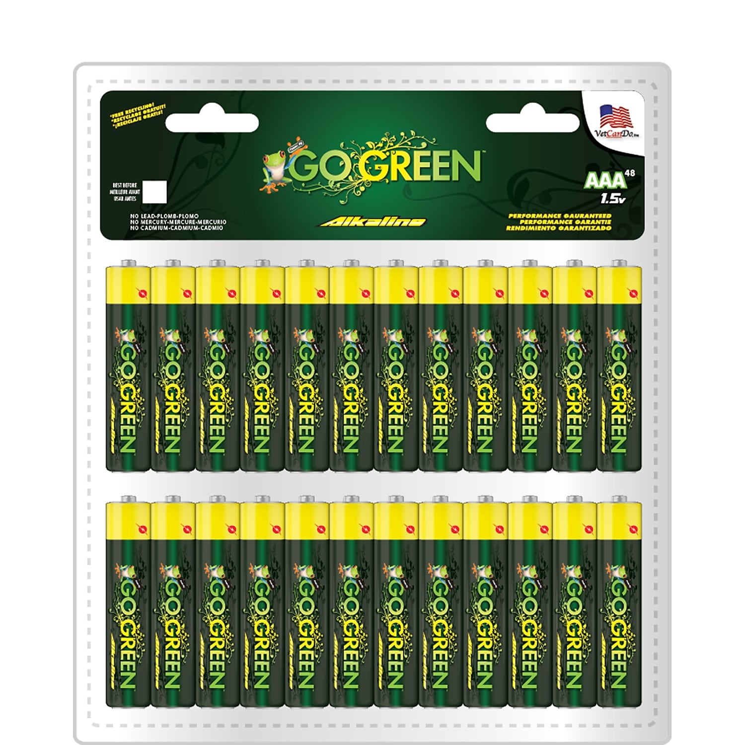 GoGreen Power (24049) Eco Friendly Alkaline AAA Batteries - No Lead ...