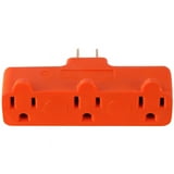 GoGreen Power 3-Outlet Tri-Tap Adapter, Orange, 03418ORB - Walmart.com