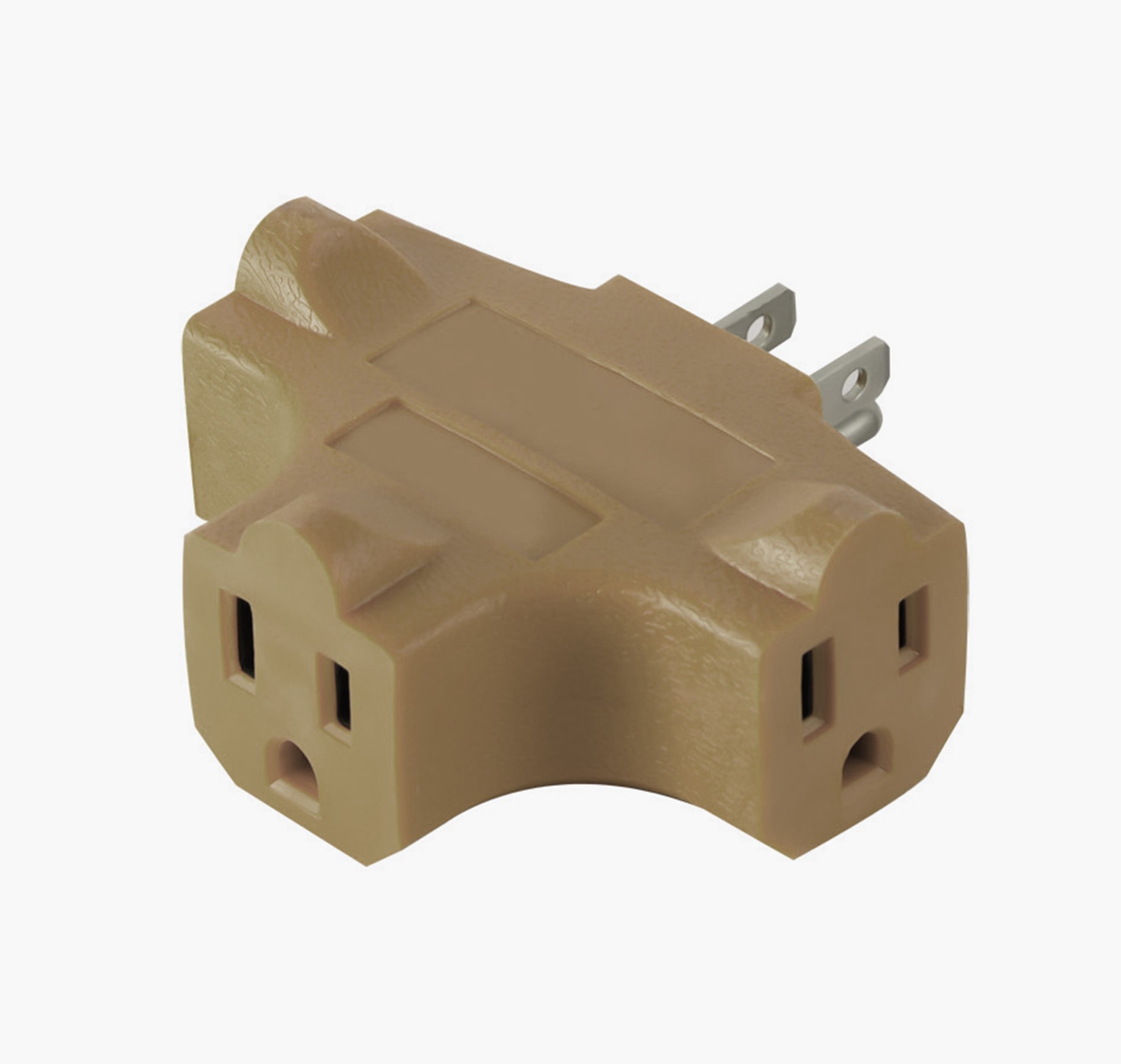 GoGreen Power 3-Wire Cube Adapter - Beige - Walmart.com