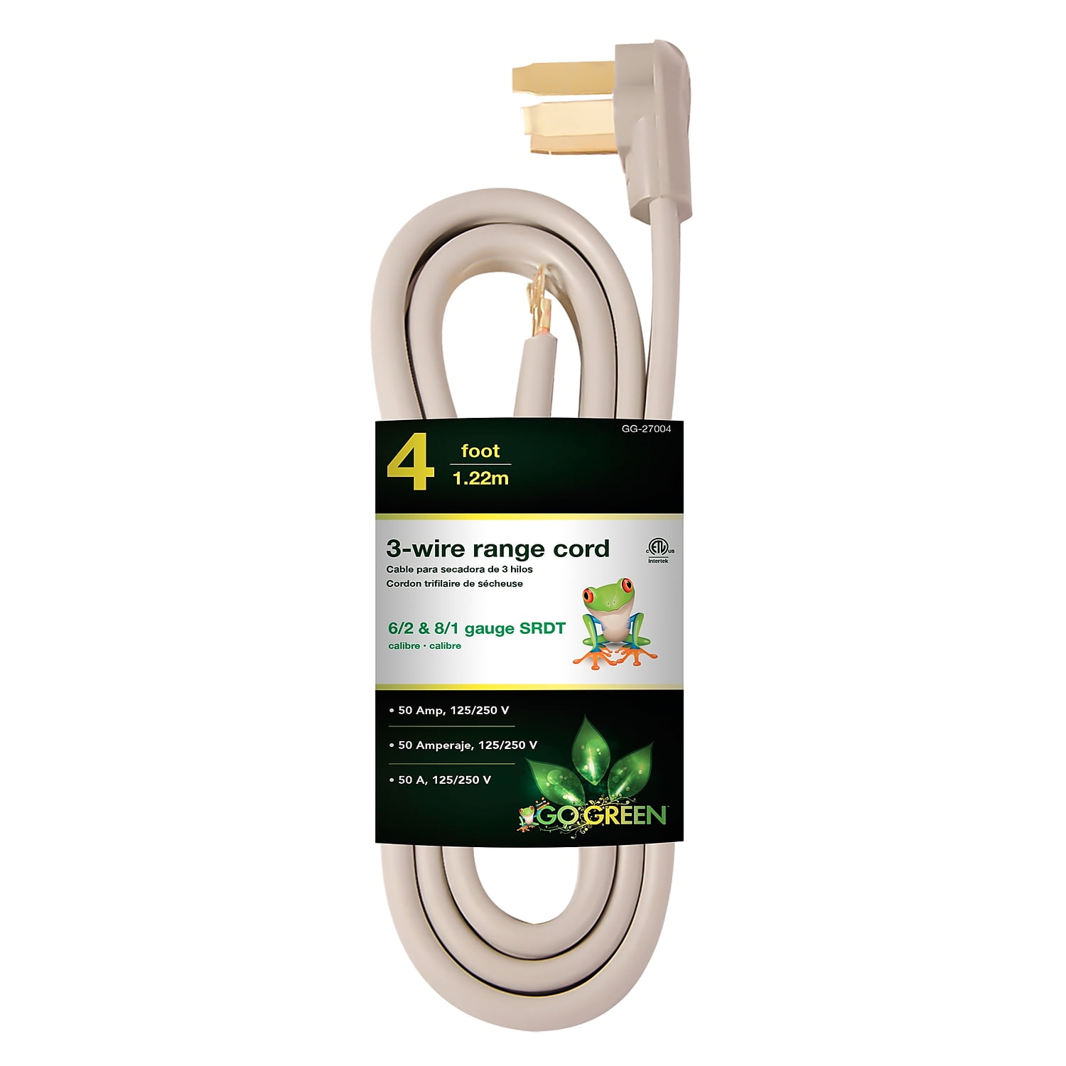 GoGreen Power 4' 3-Wire Range Cord, Gray, 27004 - Walmart.com