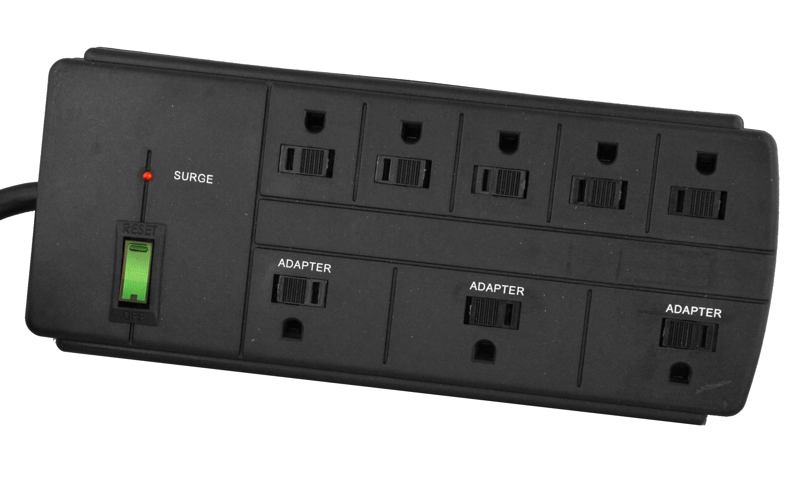 GoGreen Power 8 Outlet Surge Protector - 750 Joules Surge Protection ...