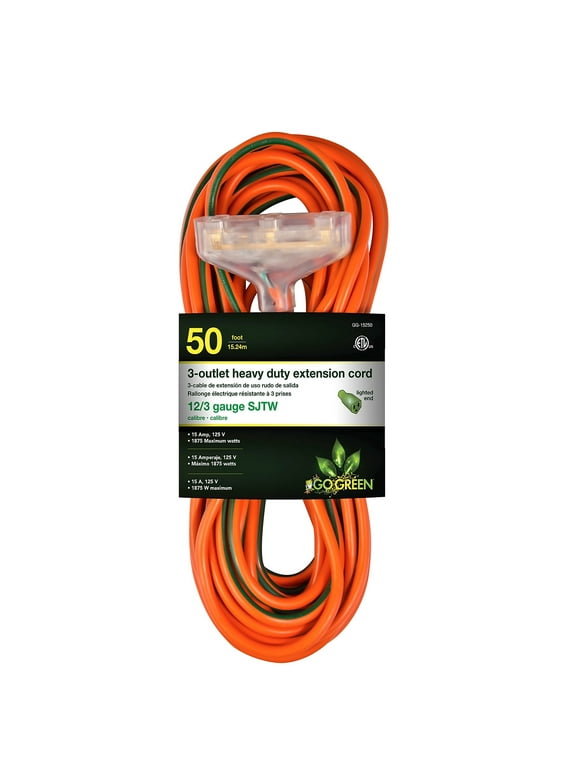 50 ft Extension Cords in Extension Cords by Length - Walmart.com