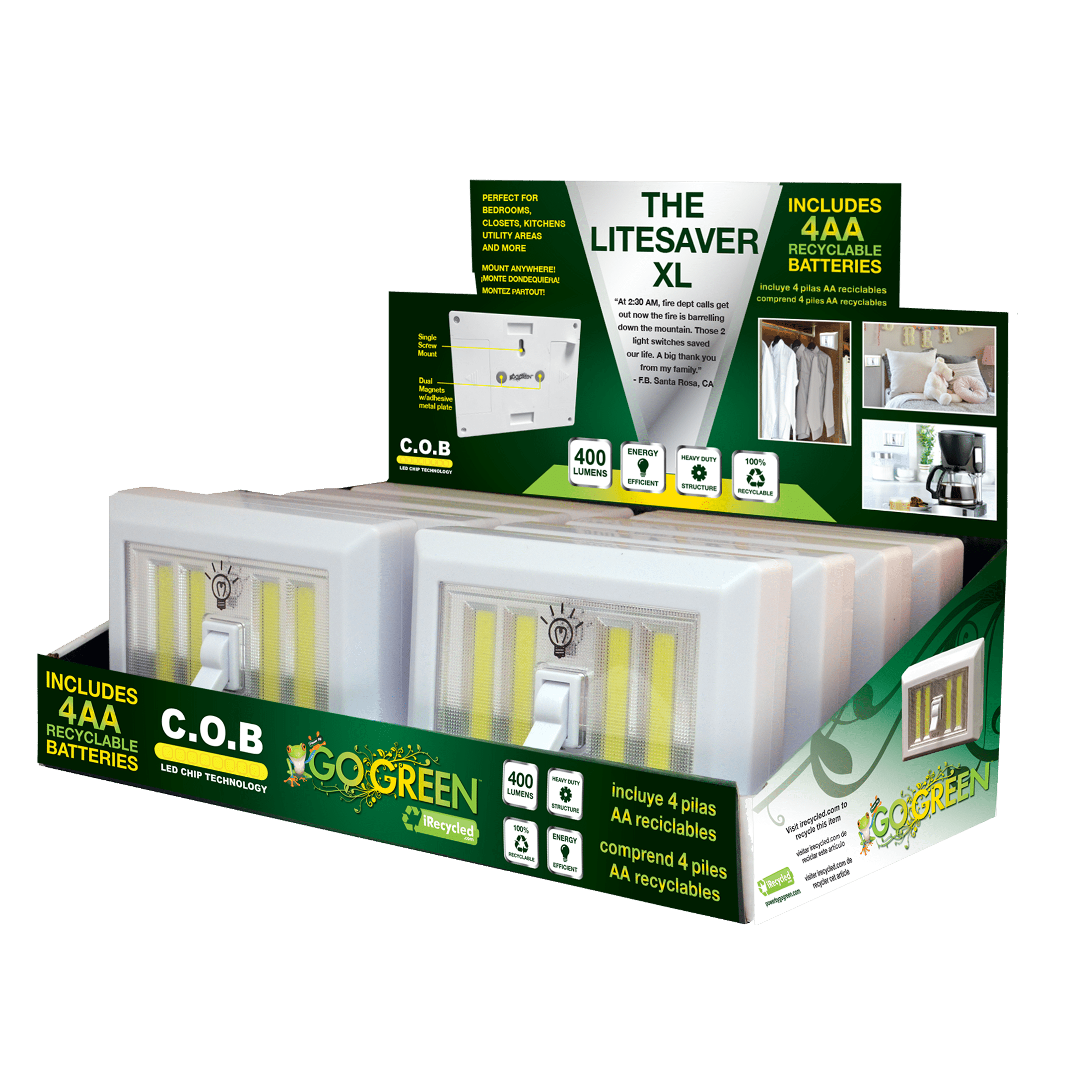 GoGreen Power Switchlight XL 12pc Display - Walmart.com