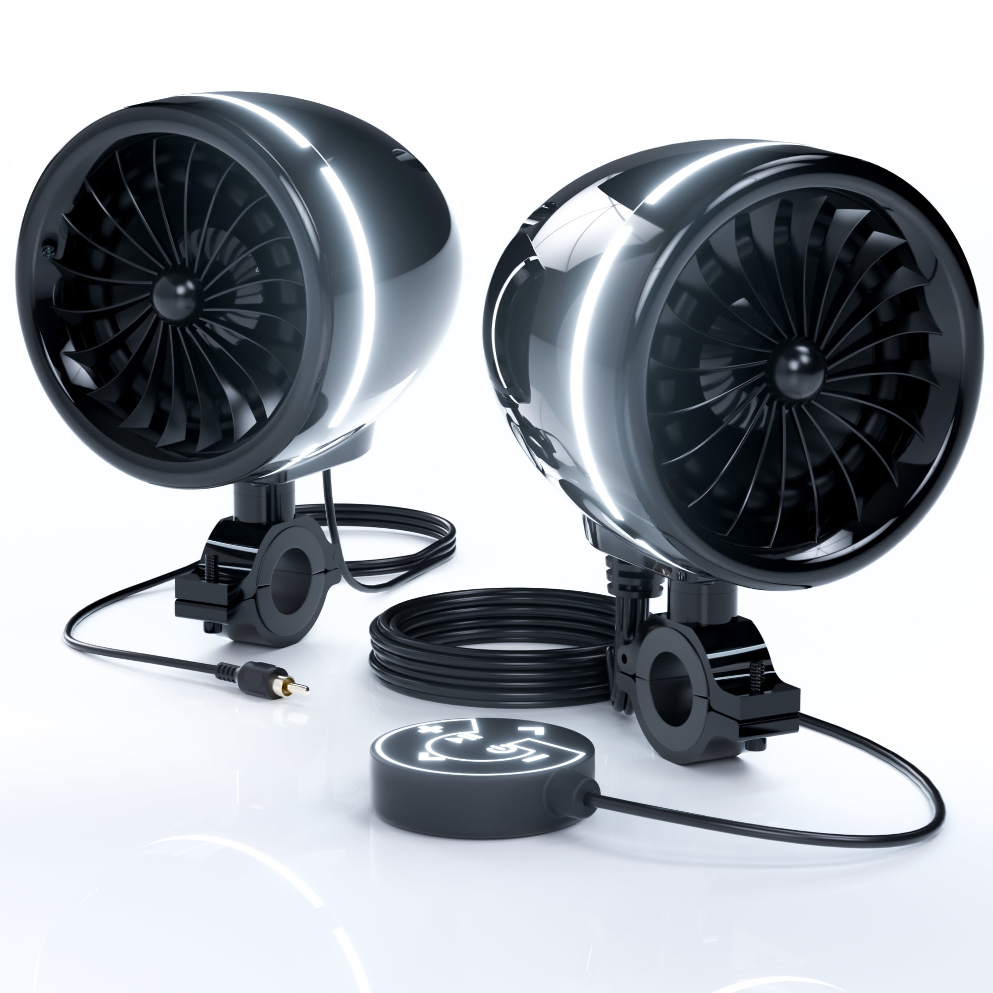 GoHawk AJ4-Halo LED All-in-One Built-in Amplifier Waterproof Bluetooth ...