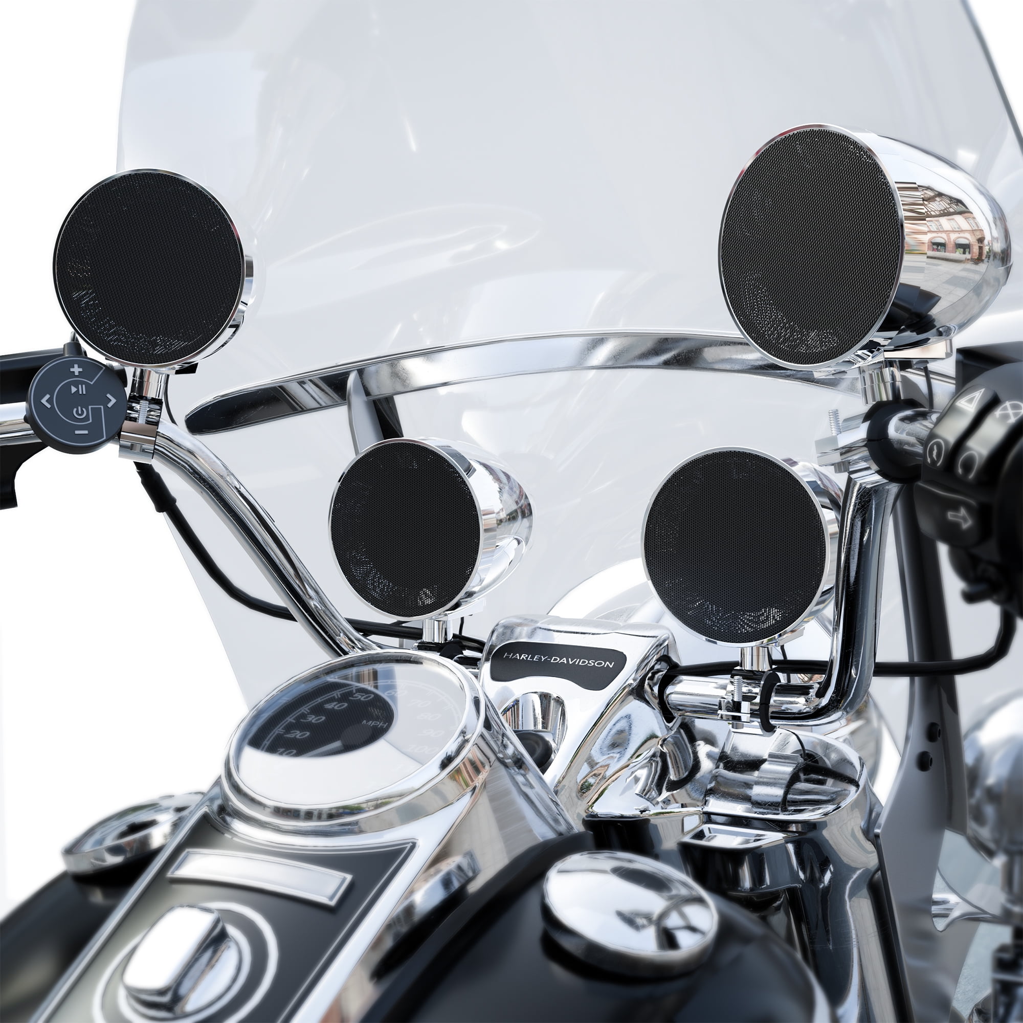 GoHawk TR4-Titan Waterproof 4.1-Channel Amplifier Motorcycle Bluetooth ...