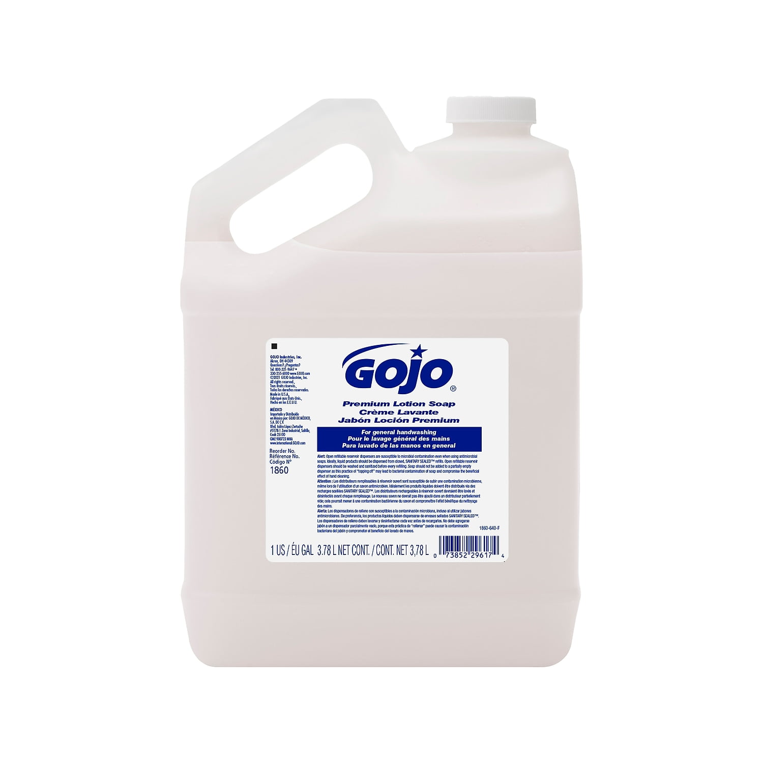 GOJO Liquid Hand Soap Refill for Universal Dispenser Waterfall Scent ...